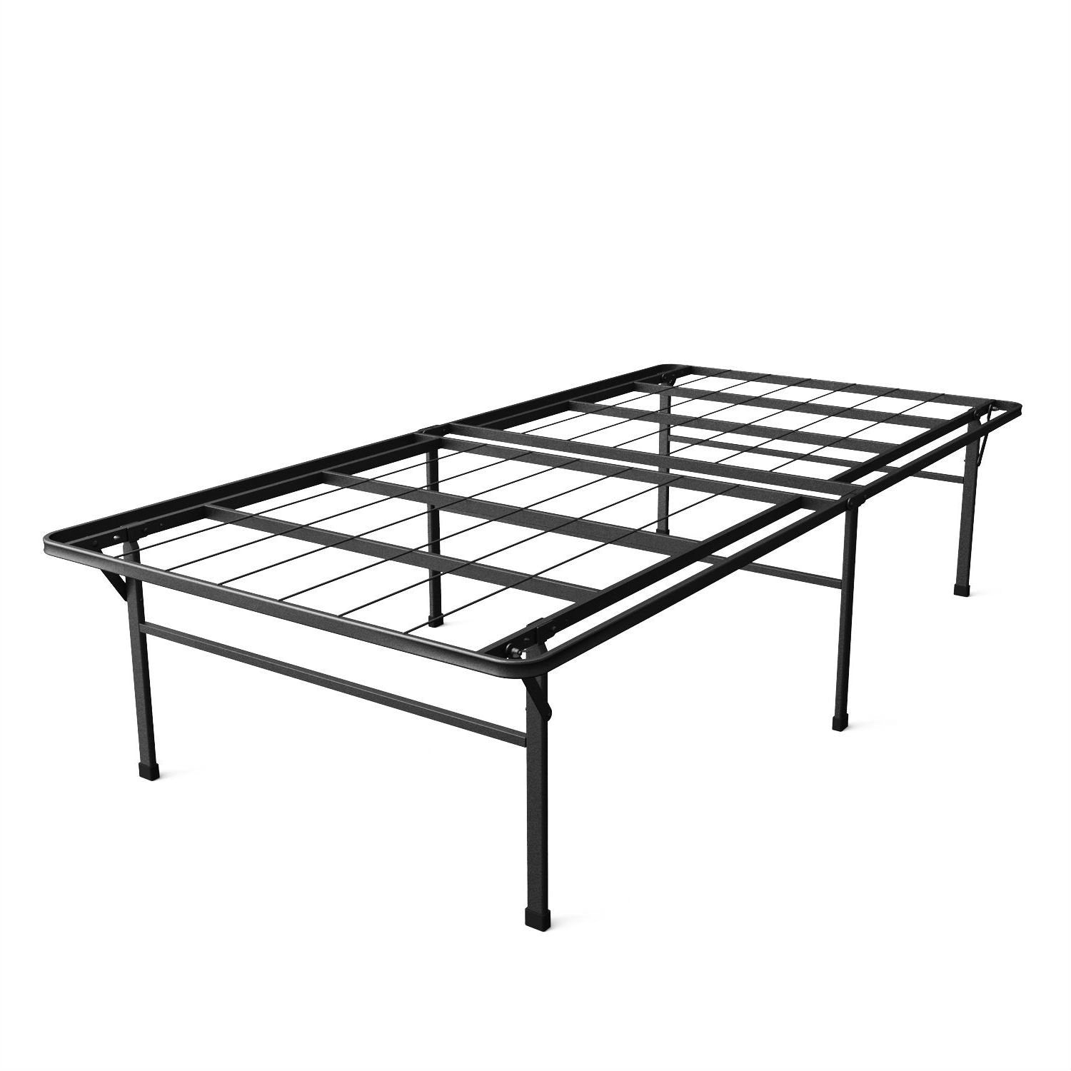 Twin XL Heavy Duty 18-inch High Rise Metal Platform Bed Frame ...